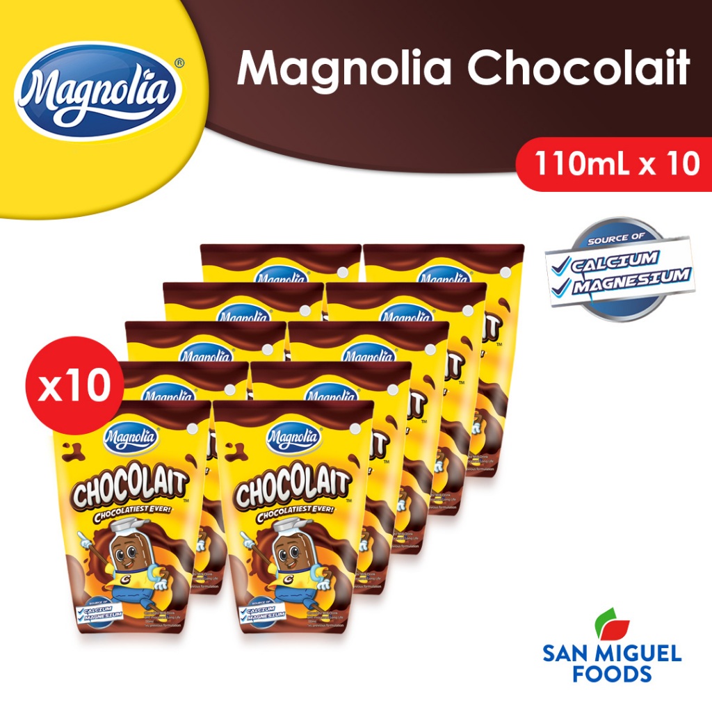 MAGNOLIA Chocolait 110ml Chocolate Flavored Milk Drink, Source of ...