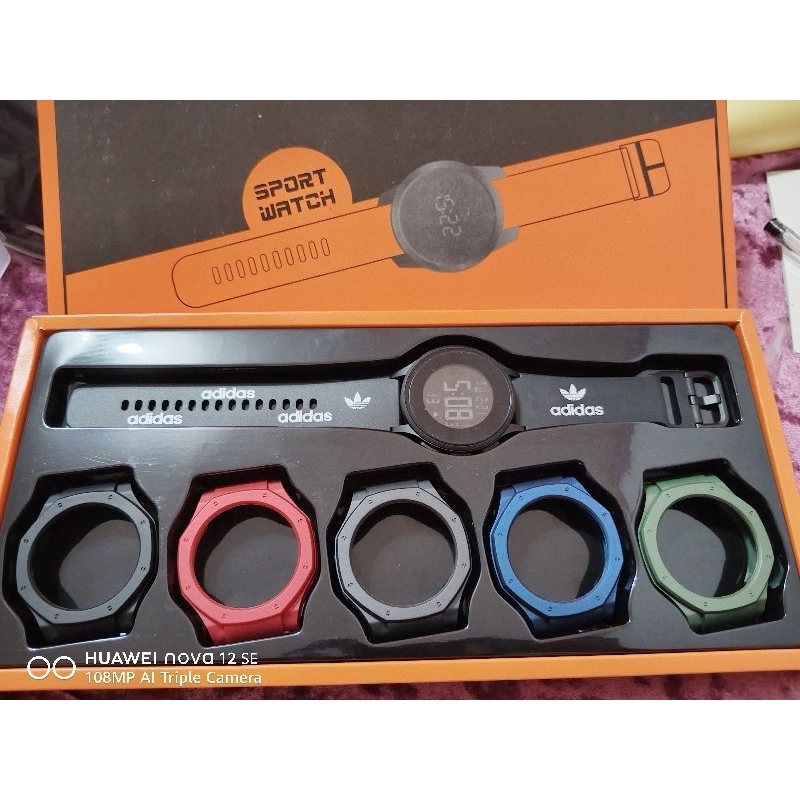 SPORTS WATCH LED DIGITAL WATCH FOR MEN WITH 5 INTERCHANGE RINGS ...