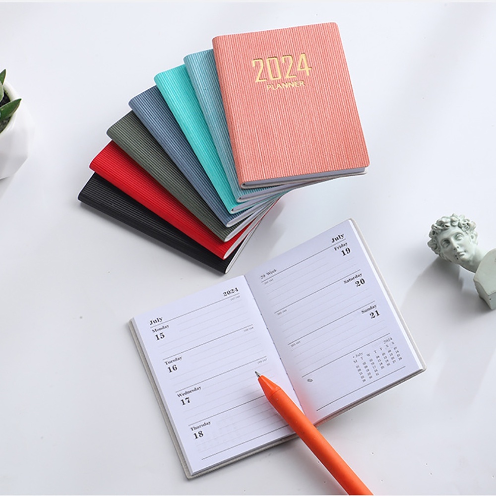 2024 A6/A7 Daily Weekly Agenda Notebooks Portable 365 Days Schedule ...