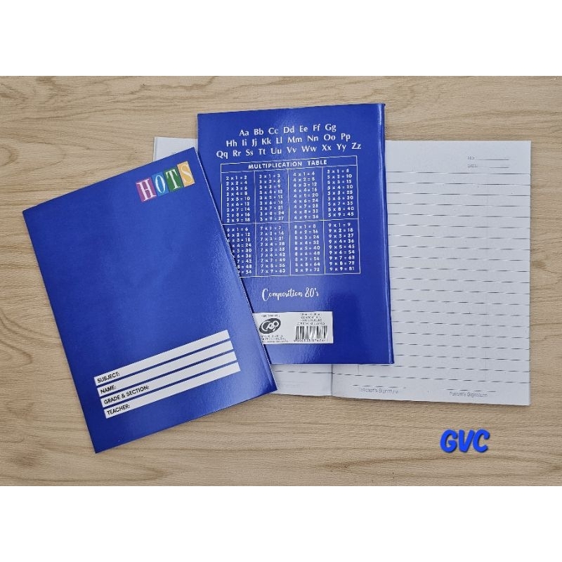 HOTS Composition Notebook, Plain Color Cover 80 Leaves ( 1 piece ...