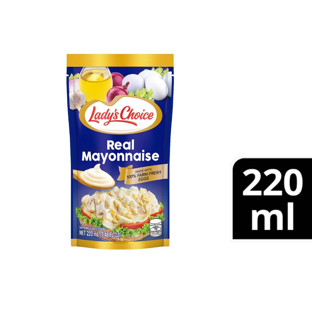 Lady's Choice Real Mayonnaise Regular Pouch 220mL | Shopee Philippines