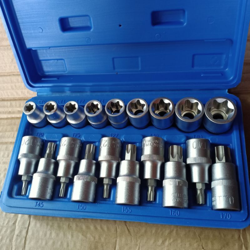 19PCS ETORX SOCKET SET 1/2 DRIVE | Shopee Philippines