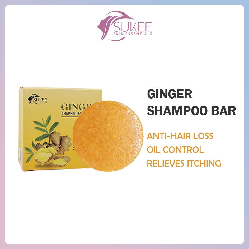 [SUKEE] Skin Essentials Ginger Shampoo Bar Nourishing hair roots ...