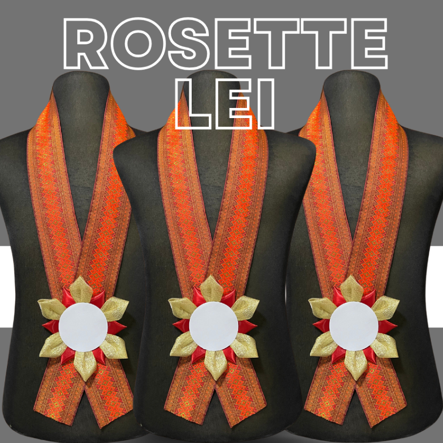Rosette Lei Garland Gold Edition for VIPs, Guests, or as Welcome Lei | Shopee Philippines