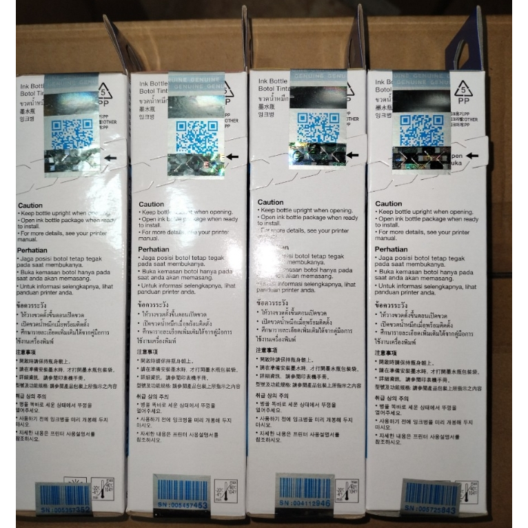 100% ORIGINAL GENUINE Epson 003 Inks 65ml (Black, Cyan, Magenta, Yellow ...