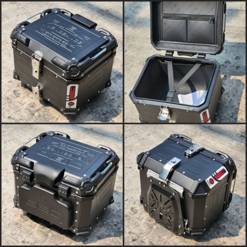 SEC 45L ALLOY TOP BOX ORIGINAL (WITH BACKREST) | Shopee Philippines