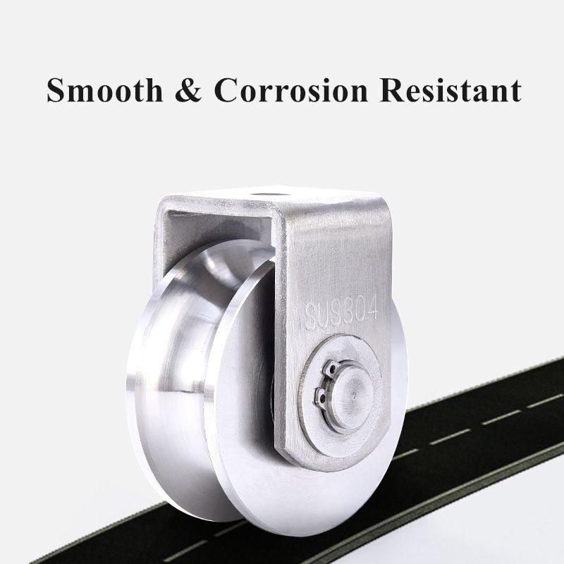 304 Stainless Steel Sliding Gate Roller Wheel Heavy Duty Gate Bearing ...