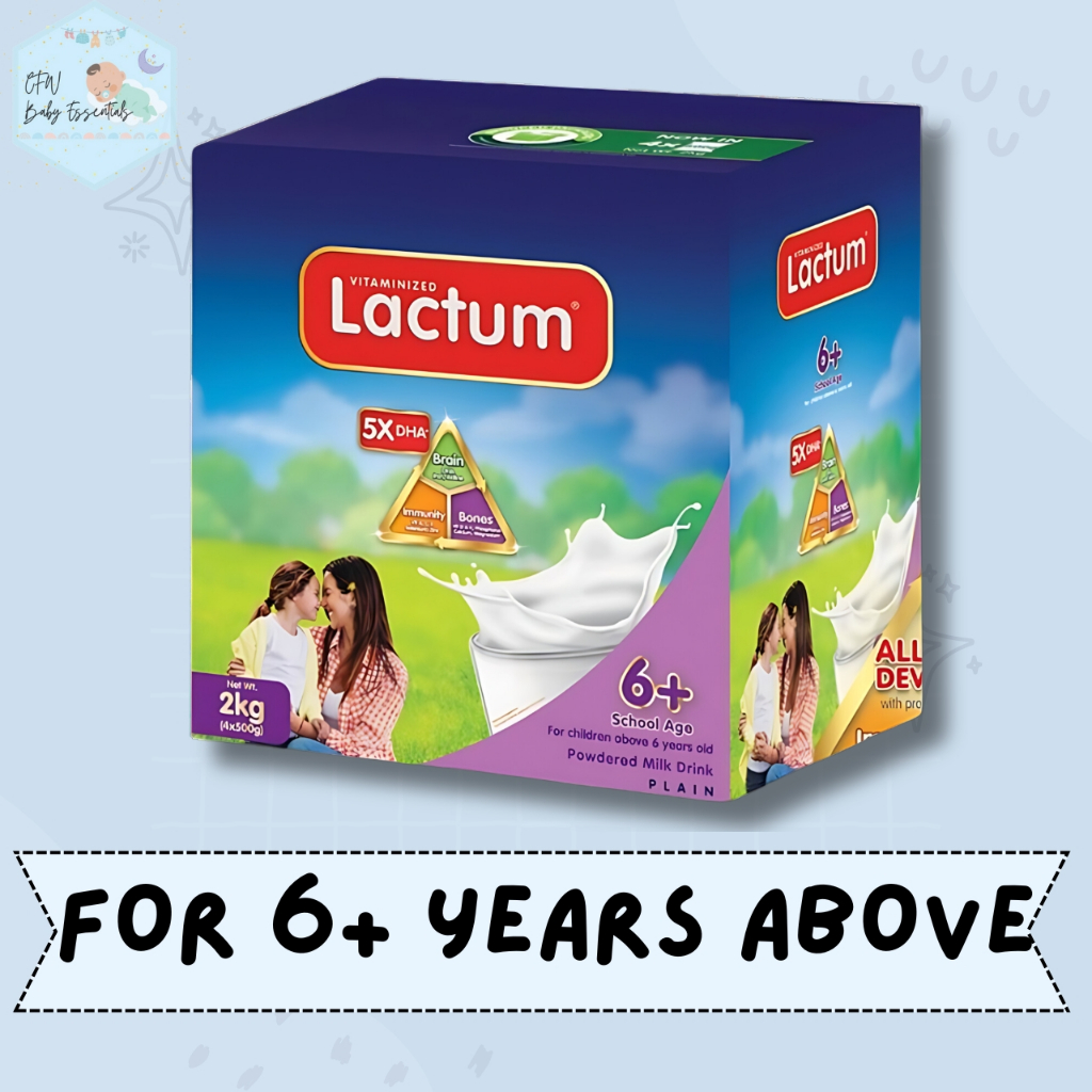 LACTUM 6+ PLAIN 700G / 1.6KG / 2KG | Shopee Philippines