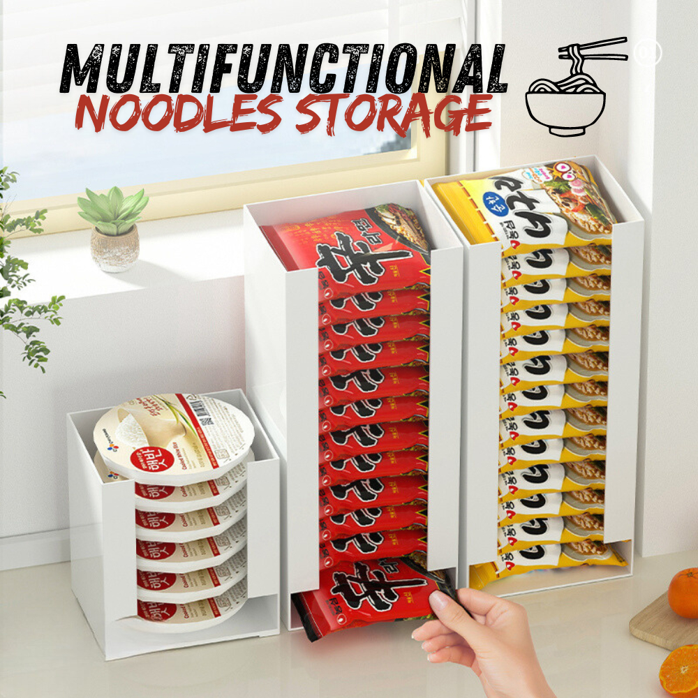 Multifunctional Noodle Storage Space Saving Kitchen Food Organizer Box ...