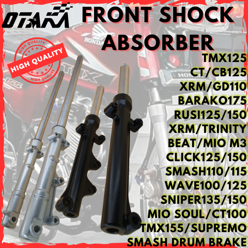 FRONT SHOCK ABSORBER FOR XRM/MIO/CLICK/SNIPER/TMX/SMASH/WAVE/RUSI/CT ...