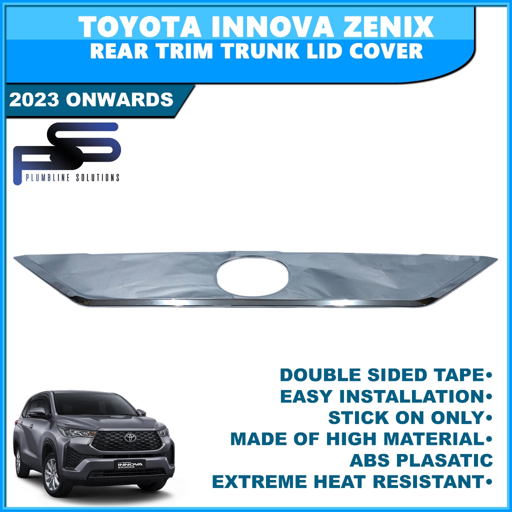 Rear Trim Trunk Lid Cover Toyota Zenix 2023 Onwards Year Model Chrome ...