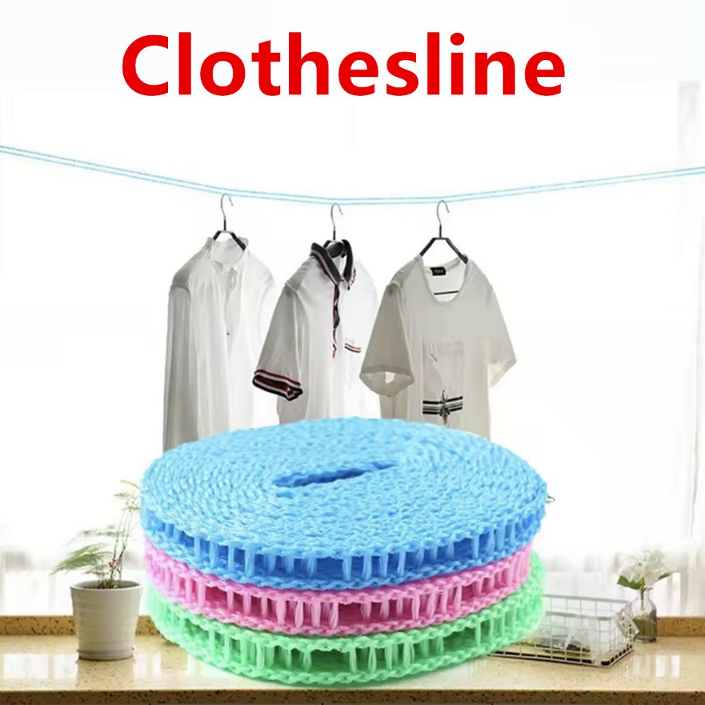 5 meters Windproof Clotheslines Ropes Indoor Outdoor Drying Clothes ...