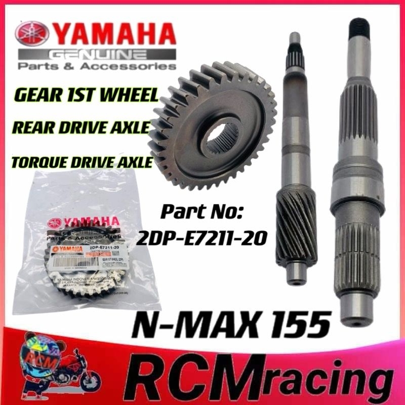 GENUINE Gear Set YAMAHA For TORQUE DRIVE AXLE GEAR 1ST WHEEL N-MAX 155 ...