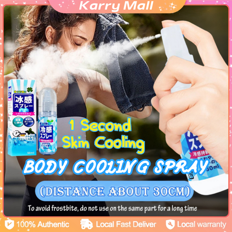 50ml Instant Cooling Spray Prevent Heatstroke Cool Spray Body Mist ...