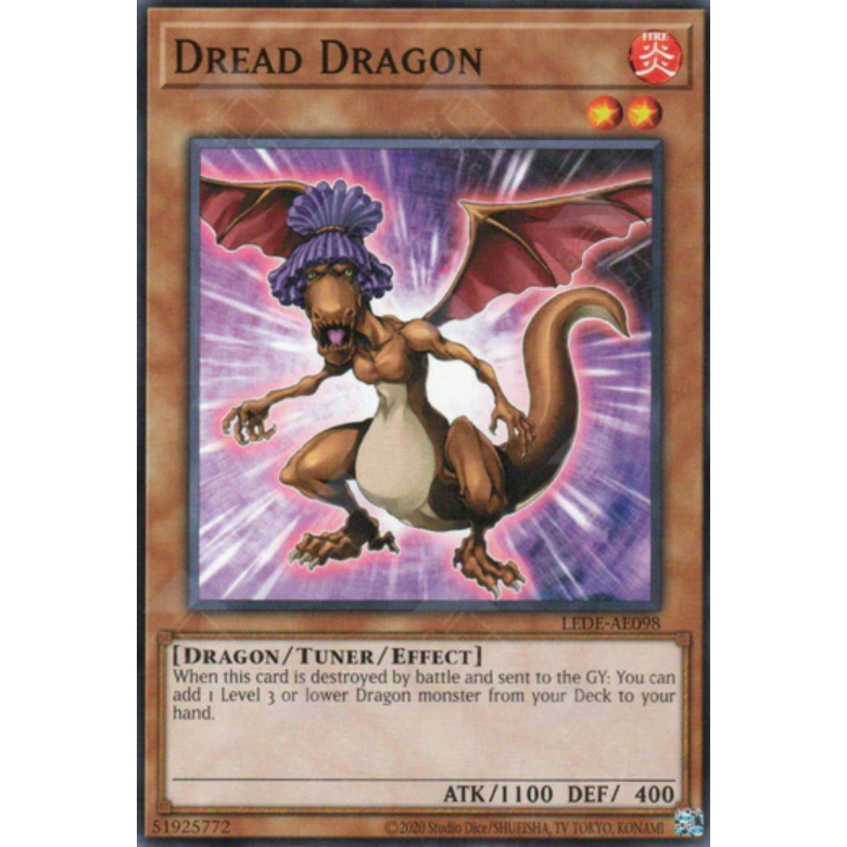 LEDE-AE098 Dread Dragon YUGIOH CARD | Shopee Philippines