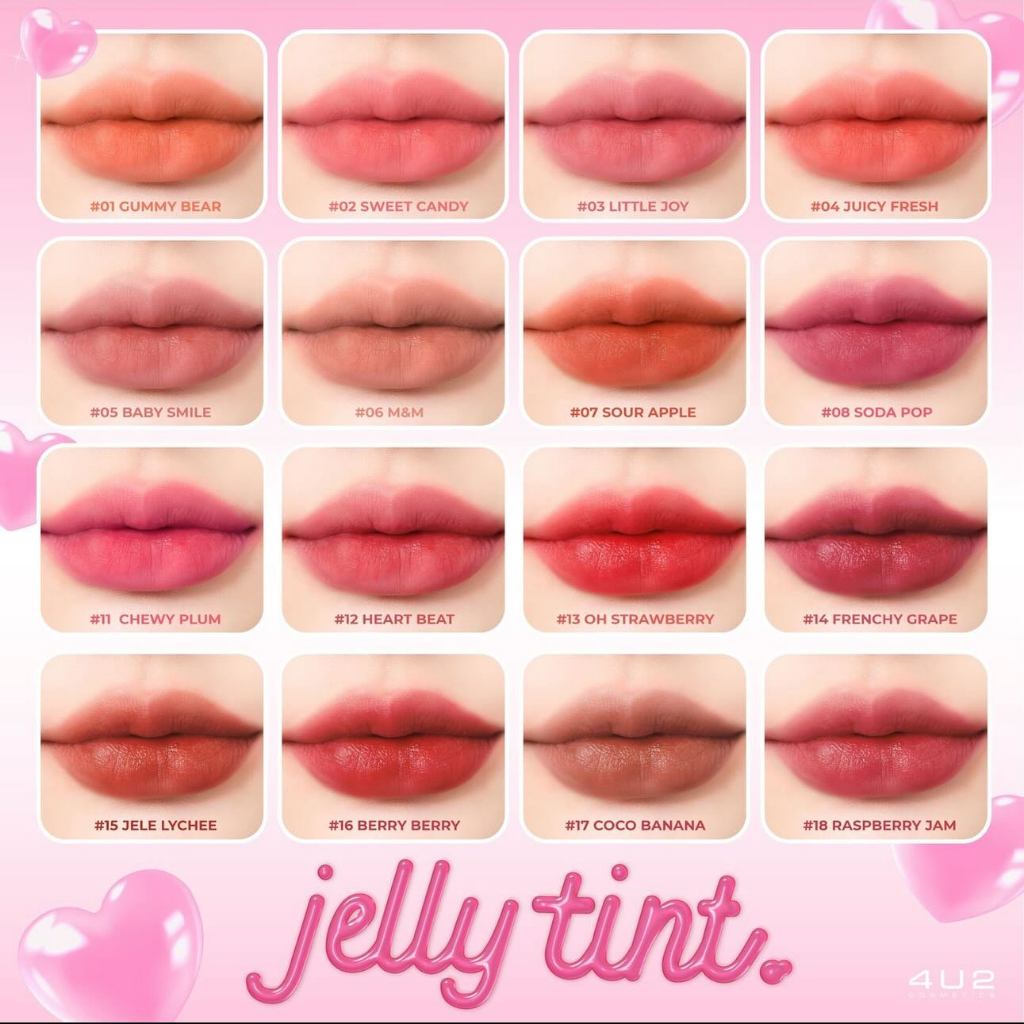 4U2 Jelly Tint Lip Smooth and Plump Made in Thailand | Shopee Philippines
