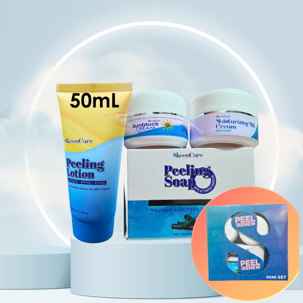 SkeenCare Peel Renew Set Peeling Lotion 50 mL Sunblock Cream10g ...