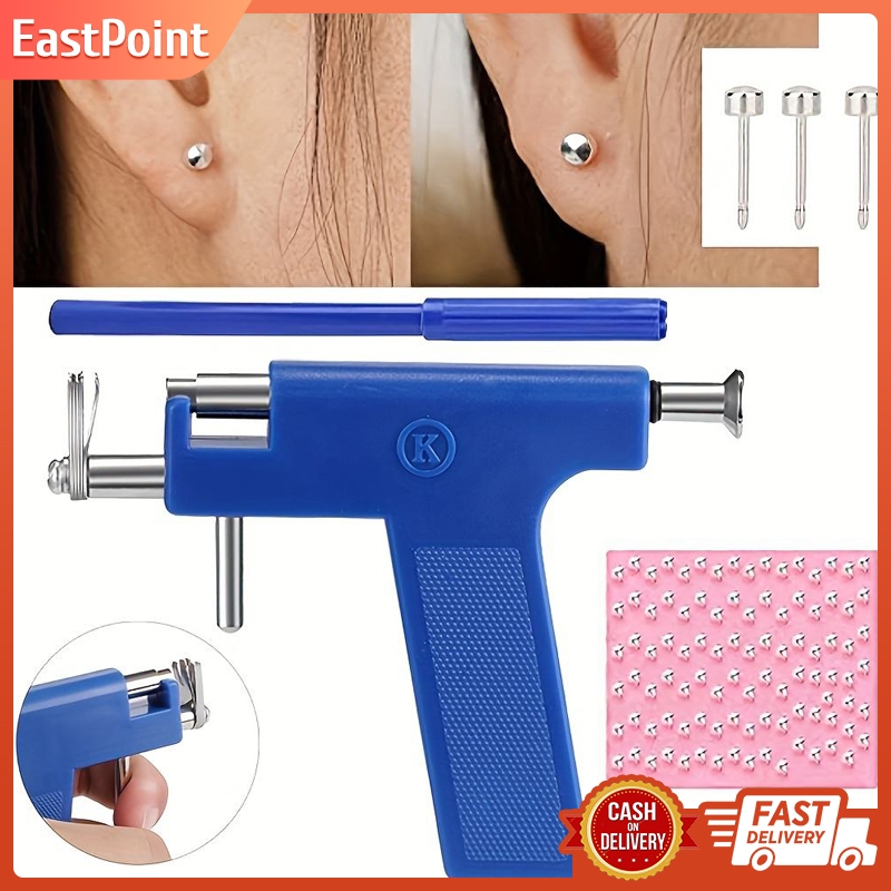 Easy and Safe Piercing Kit Safety Ear Piercing Kit With Steel Studs ...
