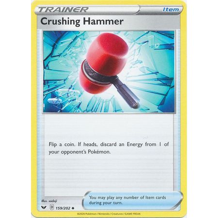 Pokemon TCG - CRUSHING HAMMER 159/202 Uncommon - Sword & Shield ...