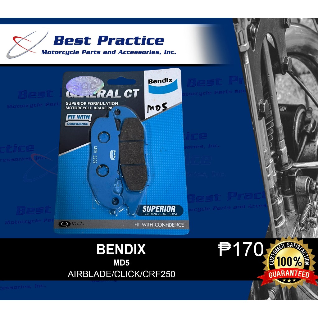 Bendix Front Brake Pad PCX160ABS/ADV160/CRF150L/250L | Shopee Philippines