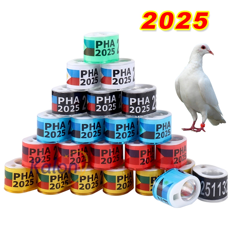 10Pcs Aluminum Plastic Pigeon 2025 PHA Oval ring for Pigeon club ...
