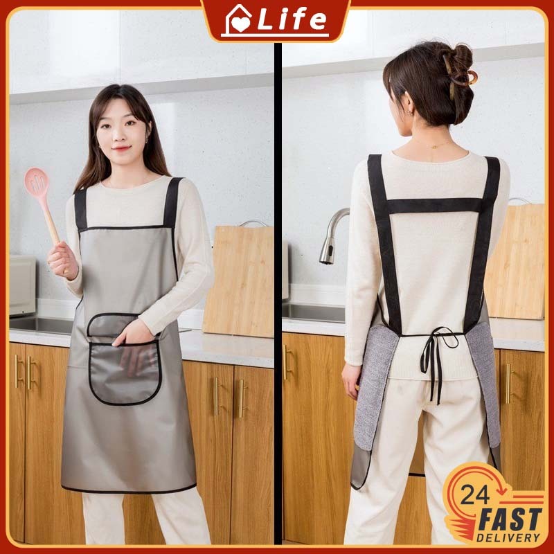 Fashionable Black Transparent Apron for Men and Women Waterproof and ...