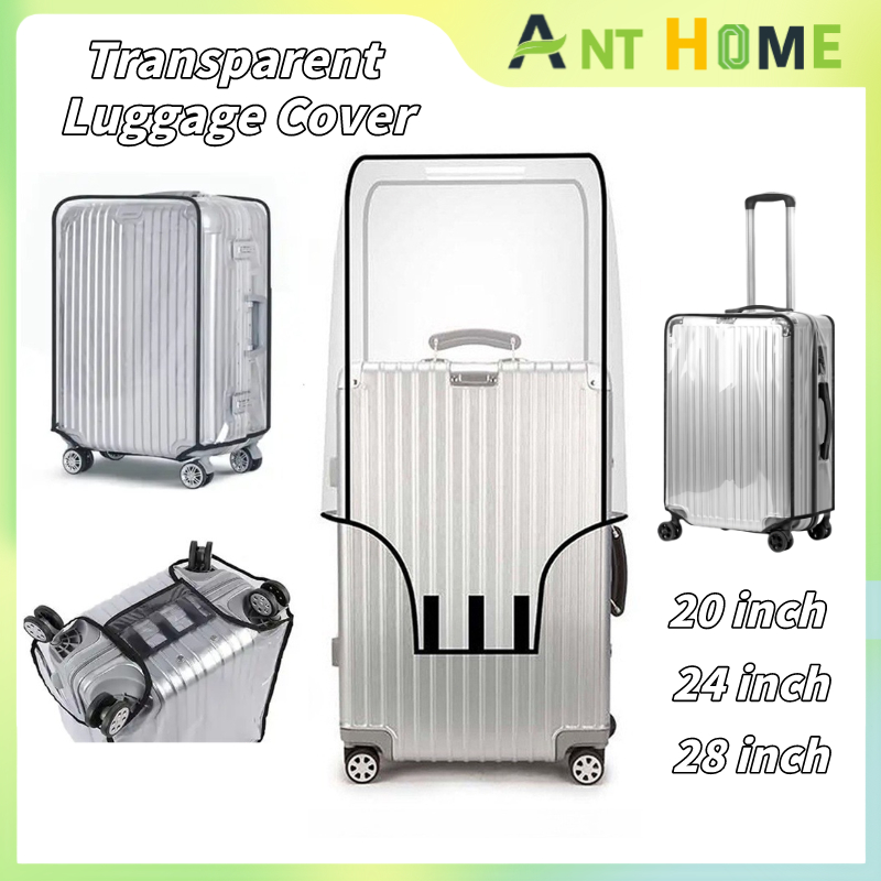 Transparent Luggage Cover DustProof Waterproof PVC Trolley Suitcase ...