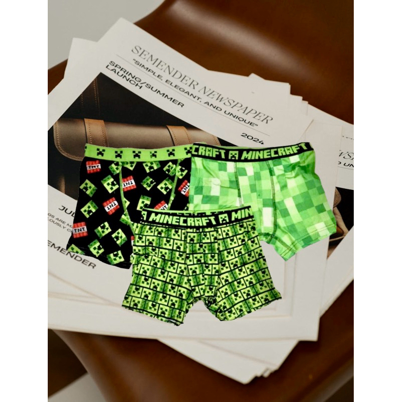 999kenken!New Arrival Minecraft Boxer Brief For Kids Boys Sale | Shopee ...