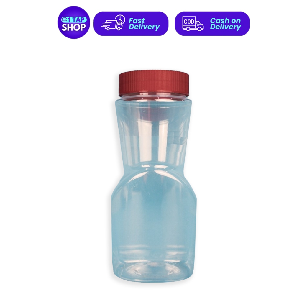 1Tap Long Plastic Bottle Clear Pili Jar Bottles Garapon Bote | Shopee ...