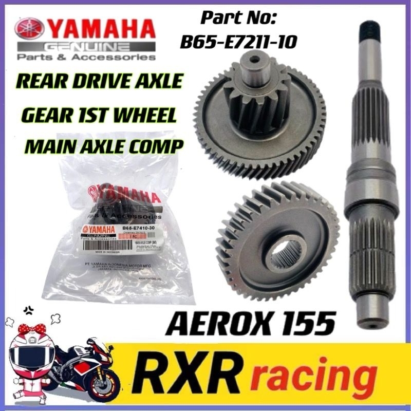 GENUINE Gear Set YAMAHA FOR AEROX 155 REAR DRIVE AXLE GEAR 1ST WHEEL ...