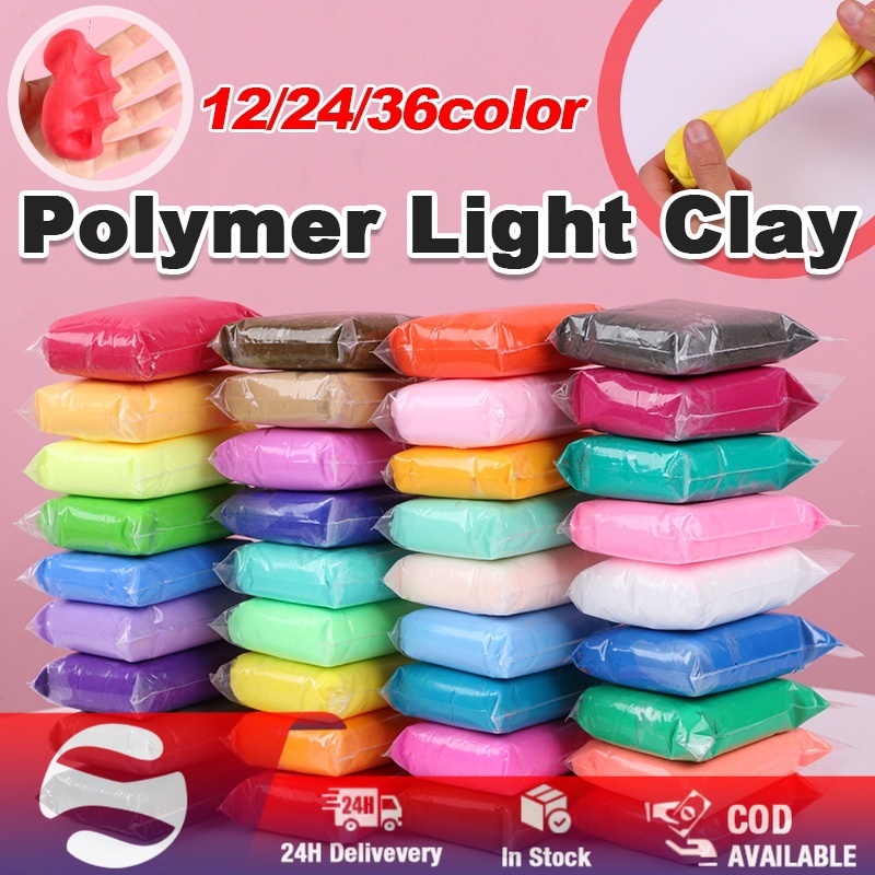 Totoo 12/24/36pcs Magic Clay Color Air Dry Clay With Tools DIY ...