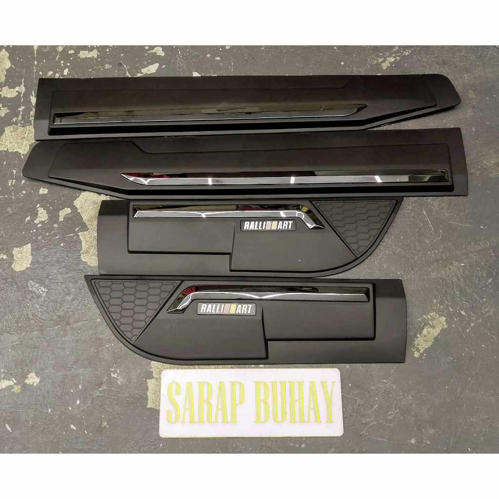 Black Ralliart Side Body Cladding for Mitsubishi Strada Triton 2019 to ...