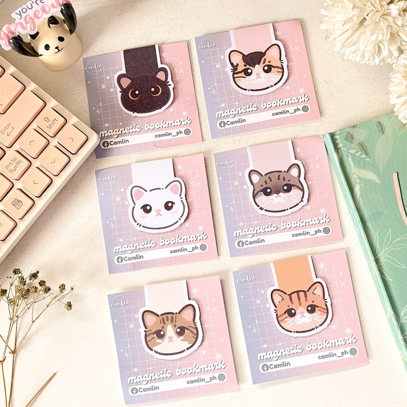 Cats Kawaii Magnetic Bookmarks | Shopee Philippines
