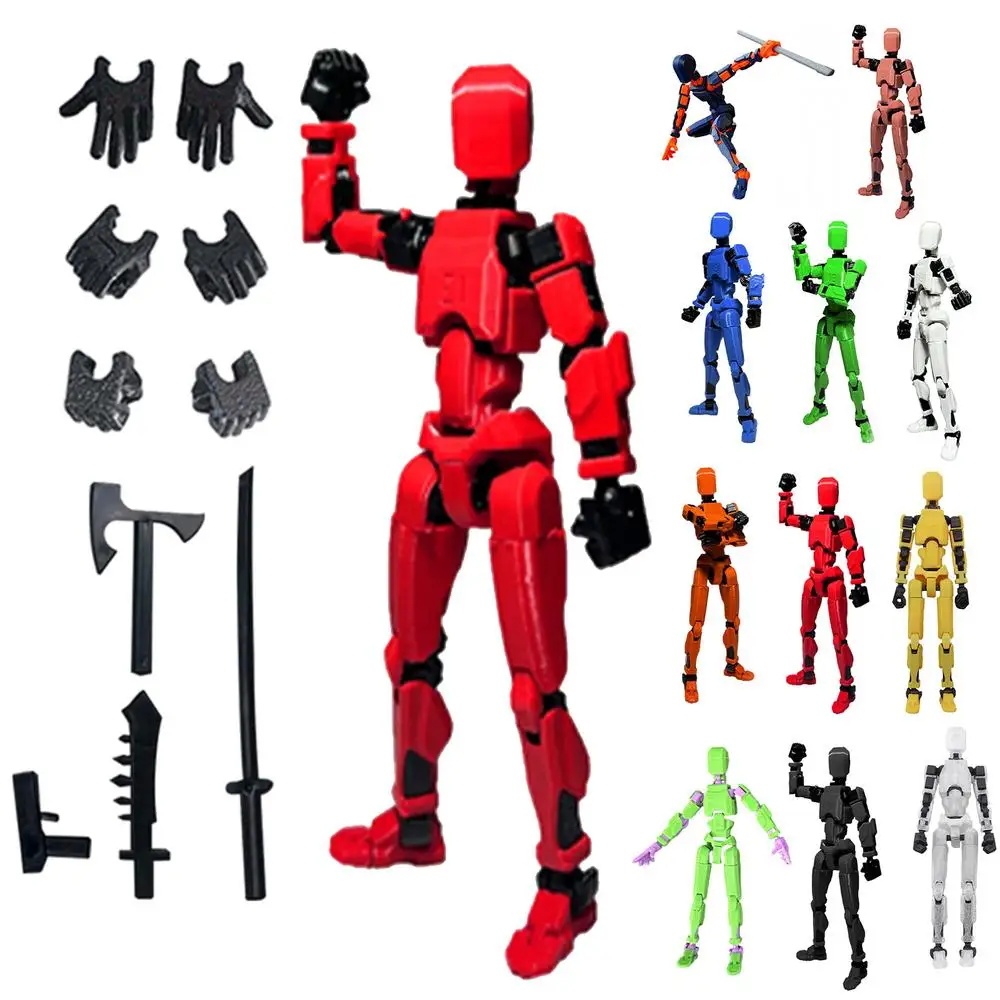 Titan 13 Action Figures T13 Figure 3D Printed Multi-Jointed Movable ...