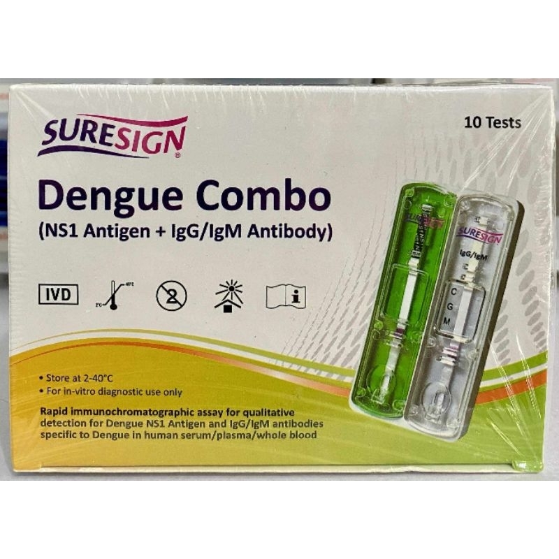 Dengue Duo Test Kits (NS1 Antigen + IgG/IgM Antibody) 10test kit/Box ...
