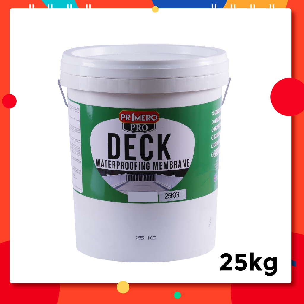 PRIMERO PRO DECK WATERPROOFING MEMBRANE - 25KG | Shopee Philippines