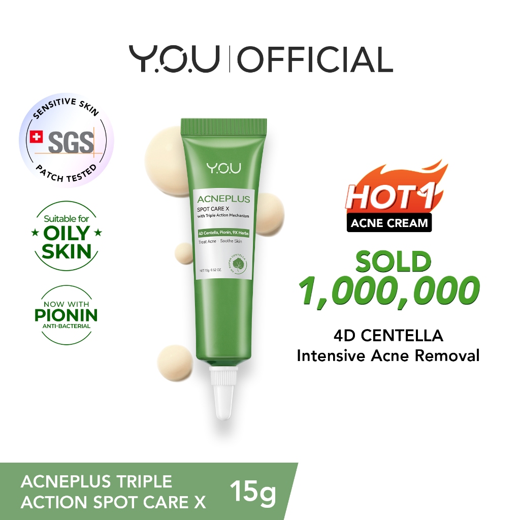 Y.O.U AcnePlus Triple Action Spot Care X | Acne Treatment | Calm ...