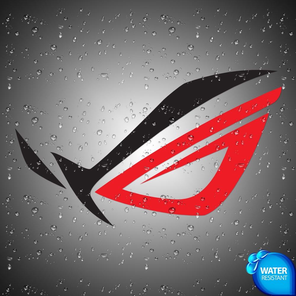 Asus Republic of Gamers Sticker | Dual Color Decals | Vinyl Weather ...