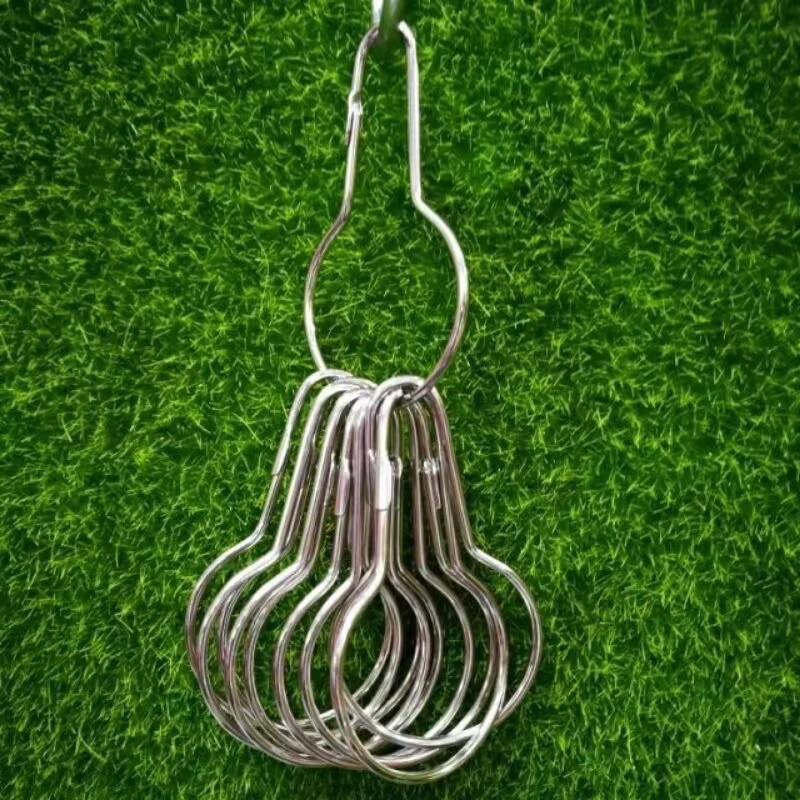 (10PCS/SET) C-RING With Lock C Ring Metal Chrome Gourd Hook For CR ...