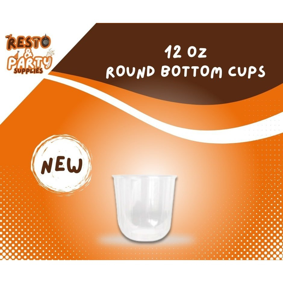 U Round Bottom Cups 12oz.- 100pcs. | Shopee Philippines