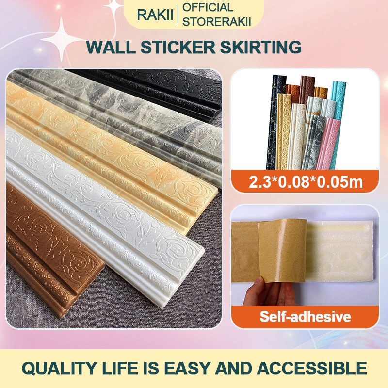 2 3m Wallpaper Border Wall Sticker Wall Trim Line Waterproof Pe Foam
