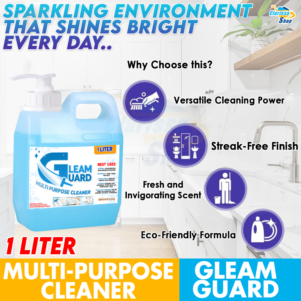 Gleam Guard Multi-Purpose Cleaner 1Liter / Surface Cleaner ...