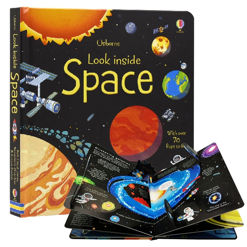 Usborne Look Inside Space Kids Solar System Exploration Astronomy ...
