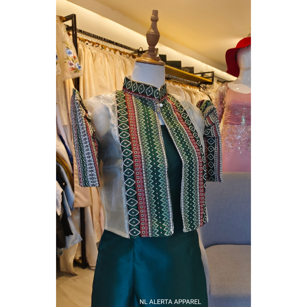 MODERN FILIPINIANA ETHNIC BOLERO BARONG AND INNER DRESS FOR WOMEN ...