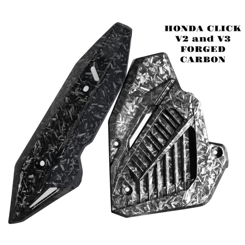 HONDA CLICK V2 and V3 RADIATOR COVER AND HEAT GUARD COVER (SET) FORGED ...