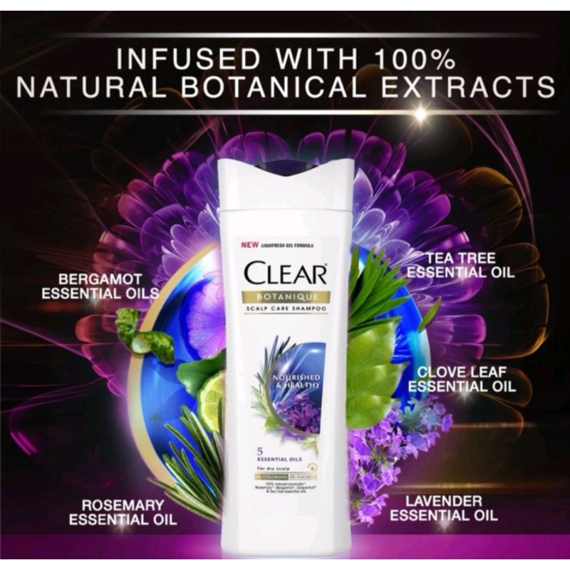 Clear Botanique Scalp Care Shampoo Nourished and Healthy 150ML | Shopee ...