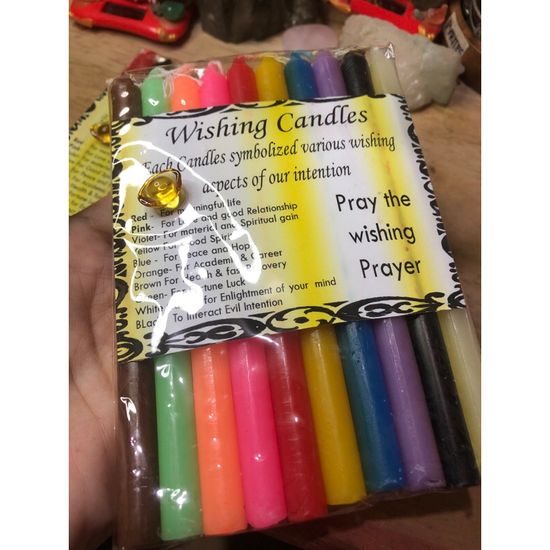 WISHING CANDLES ASSORTED with free lucky ingot SOLD PER PACK | Shopee ...