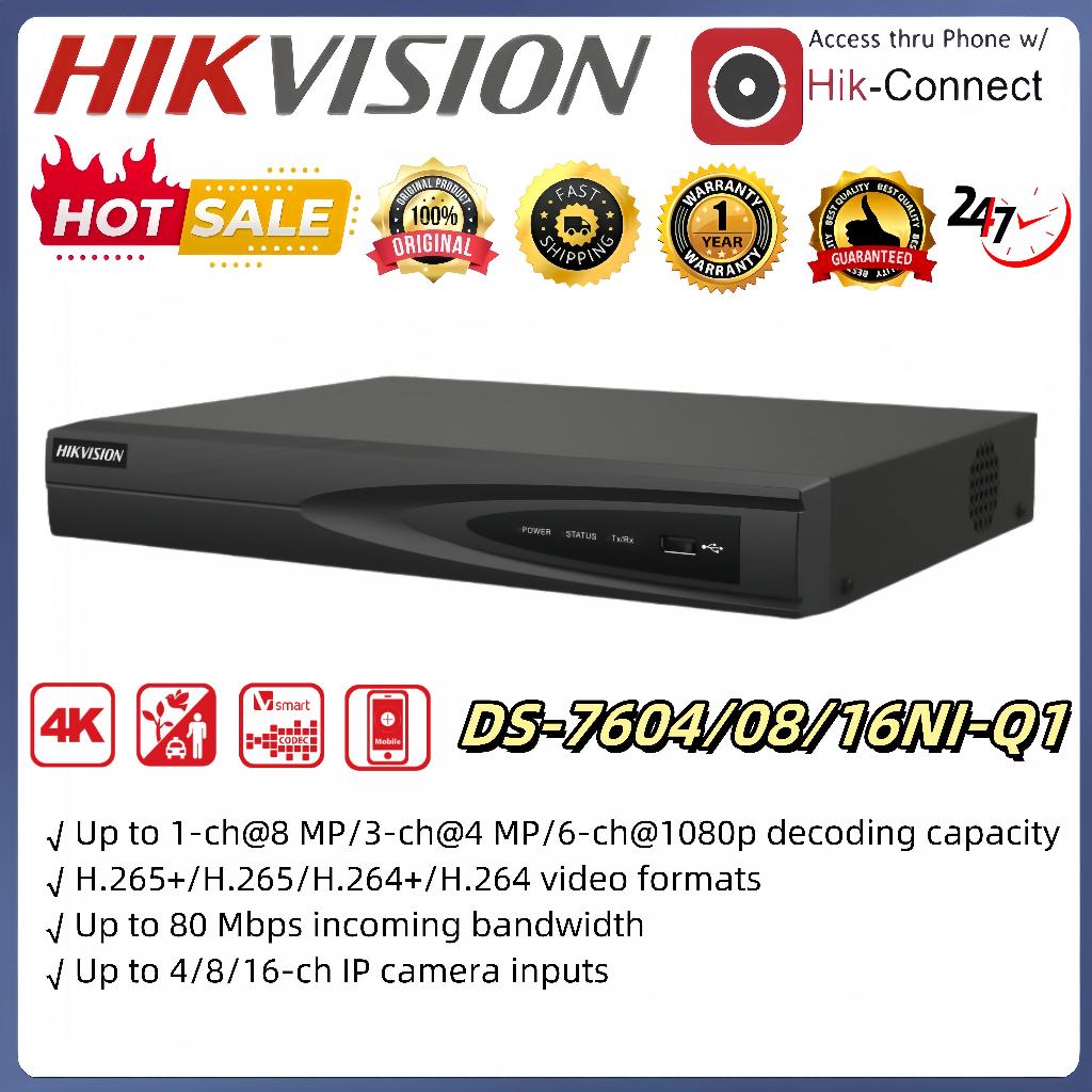 Hikvision CCTV 4K NVR 4CH 8CH 16CH 32CH H.265+ video Network Video ...