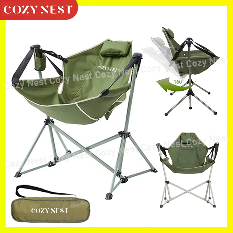 Camping Chair Foldable Chair Outdoor Swinging Chair Portable Folding ...