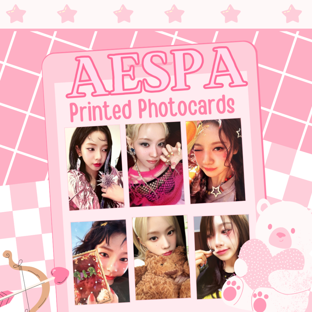 AESPA unofficial printed glossy photocards ༊*·˚ | Shopee Philippines